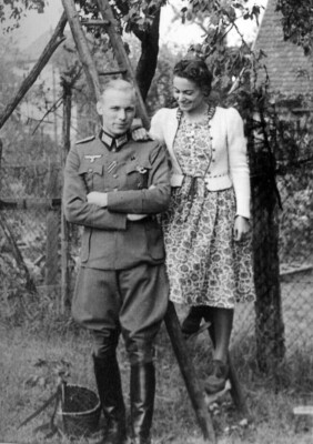 WW2 WWII Photo German Officer & Wife World War Two Wehrmacht Germany ...
