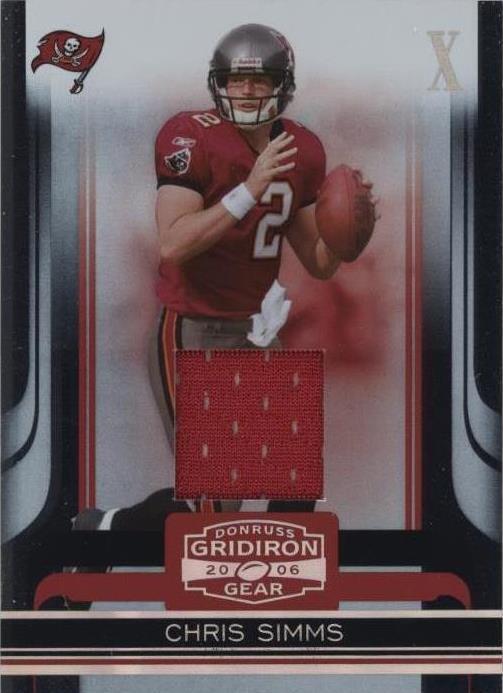 2006 Donruss Gridiron Gear - Chris Simms #95 X's Jersey /100 (MEM) for ...