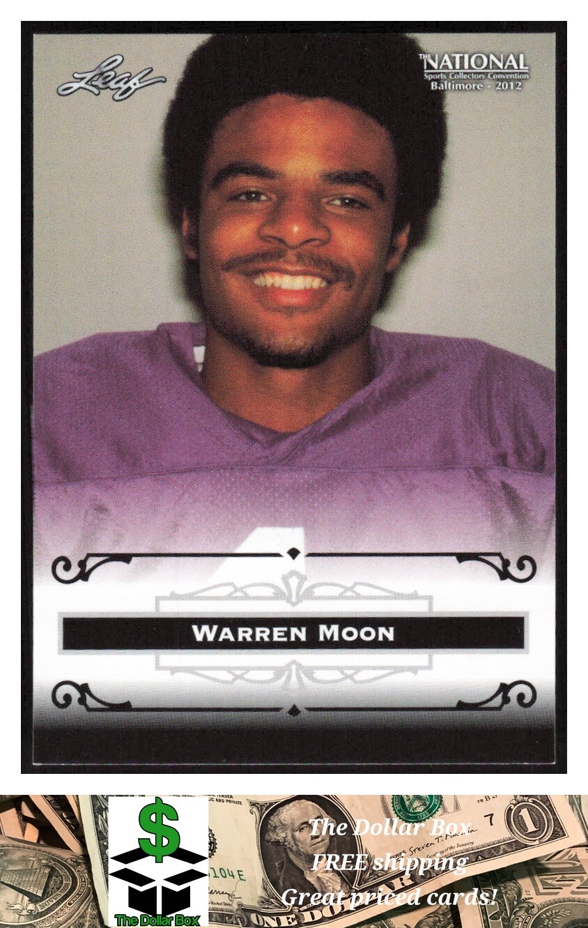 2012 Leaf National Convention #WM1 Warren Moon - Washington Huskies | eBay