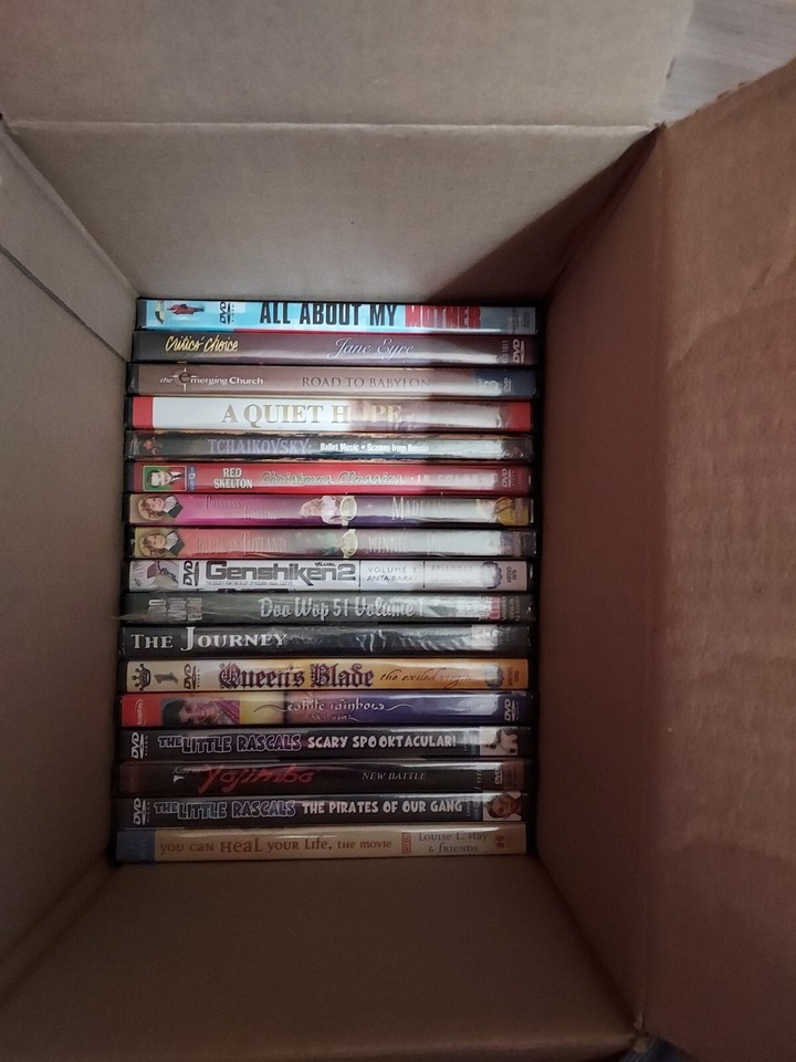 WHOLESALE LOT OF 66 DIFFERENT DVDS TALL BOX 31 BRAND NEW SEALED | eBay