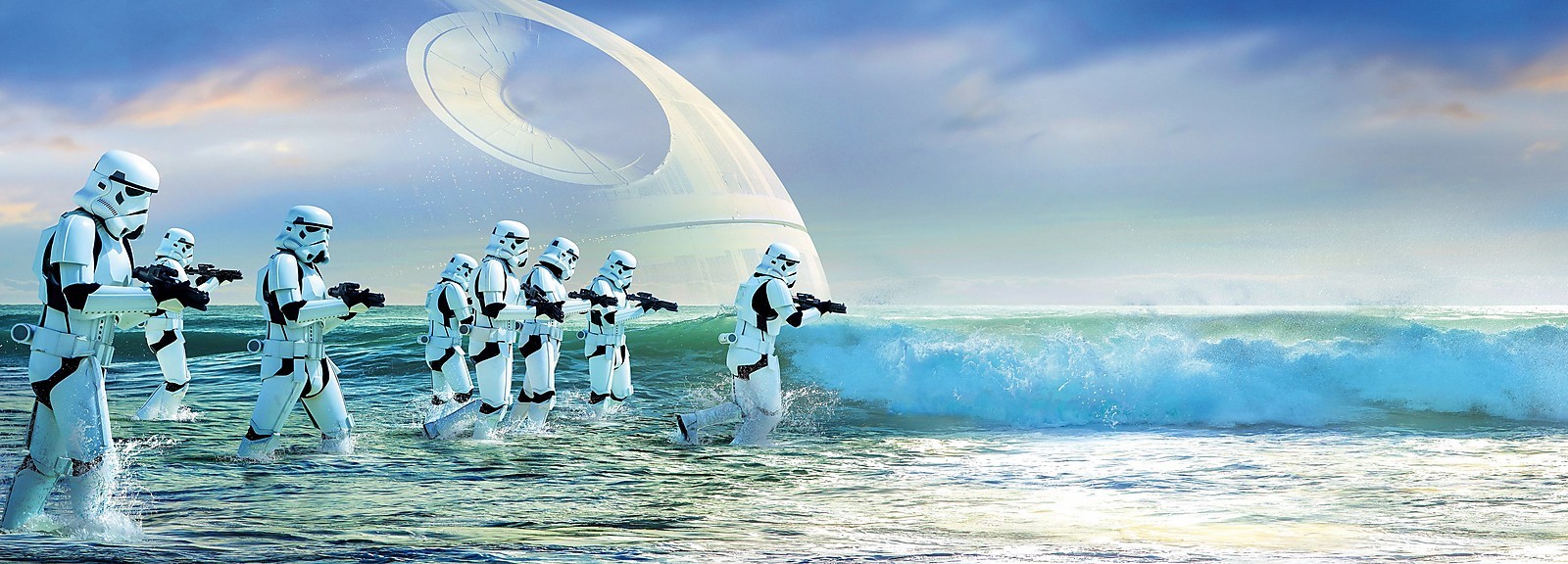 STAR WARS ROGUE ONE BANNER TEXTLESS STORMTROOPERS POSTER GARETH EDWARDS ...