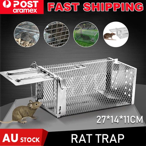 Humane Rat Trap Cage Live Animal Catch Pest Rodent Mice Mouse Bait ...
