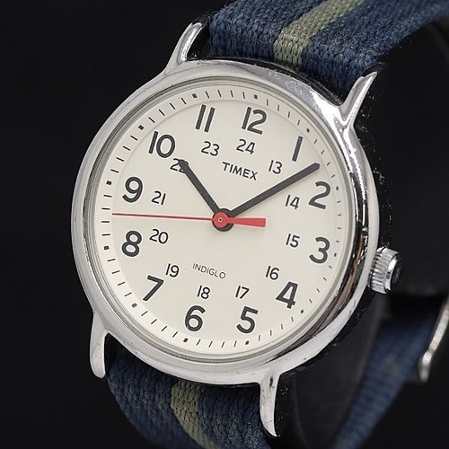Timex WR30M QZ White Dial Men's Watch Working Good Condition Used ...