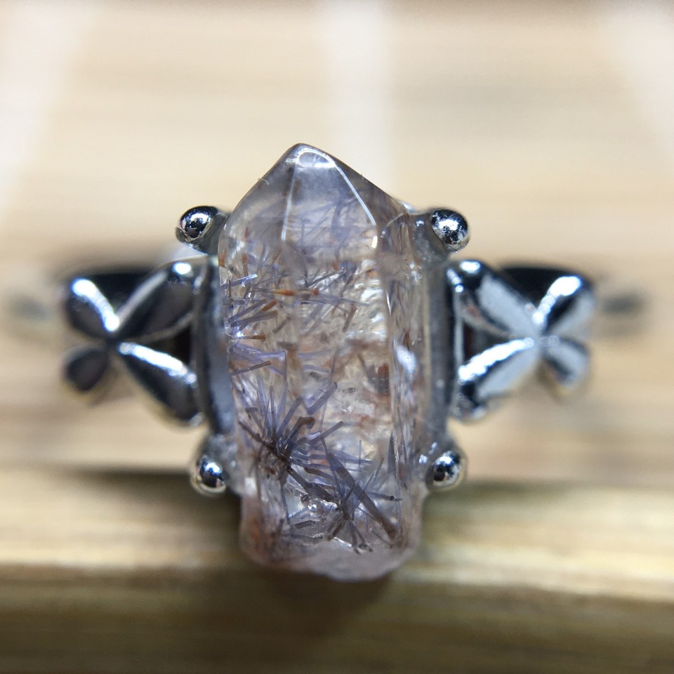 13.1Ct 100%Natural Blue Rare Dumortierite Quartz Rutilated Adjustable ...