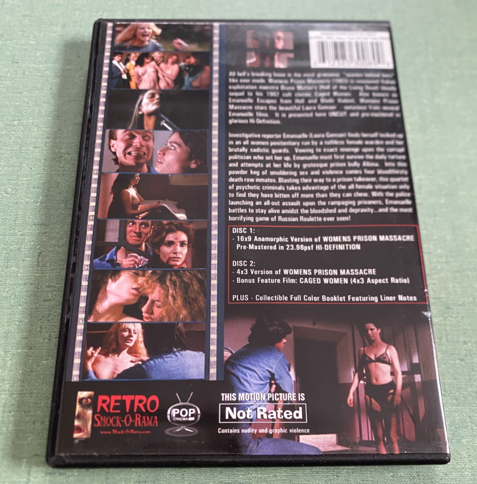 Womens Prison Massacre DVD 1983 Laura Gemser Bruno Mattei - US Seller ...
