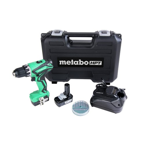 Metabo HPT Cordless Drill | 12V Peak | Includes 2-12V Lithium Ion ...