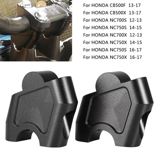 Pair Handlebar Clamp Mount Extension Riser For NC750X CB500X NC700X DSO ...