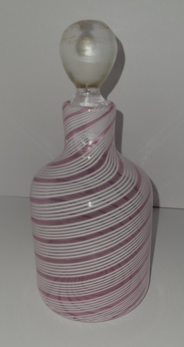 Murano Art Glass Filigrana Perfume/Scent Bottle Decanter 1480 | eBay