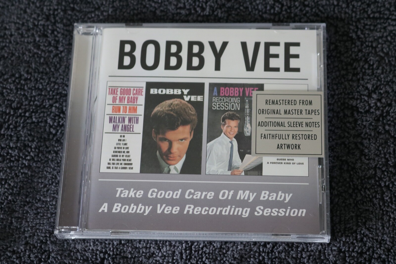 Bobby Vee Take Good Care Of My Baby/A Bobby Vee Recording Session LIKE ...