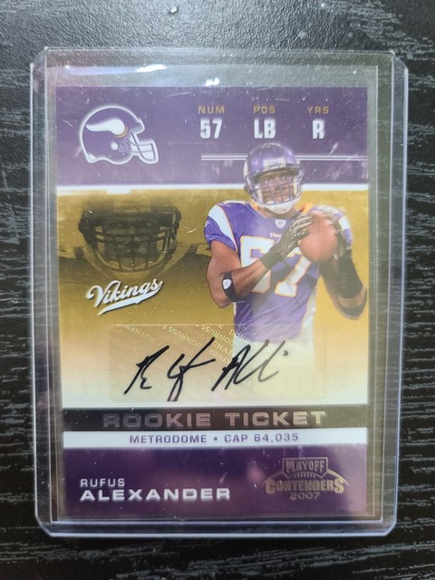 2007 Playoff Contenders - #215 Rufus Alexander (AU, RC) for sale online ...