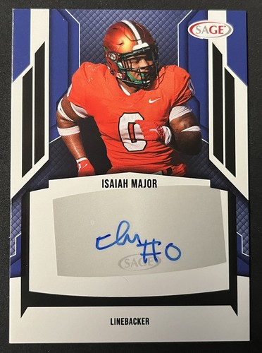 Isaiah Major 2024 SAGE Black Parallel Auto #A-IM Florida A&M | eBay