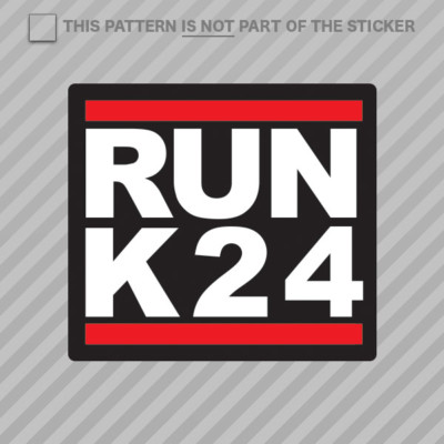 RUN K24 Sticker Self Adhesive Vinyl f series jdm | eBay