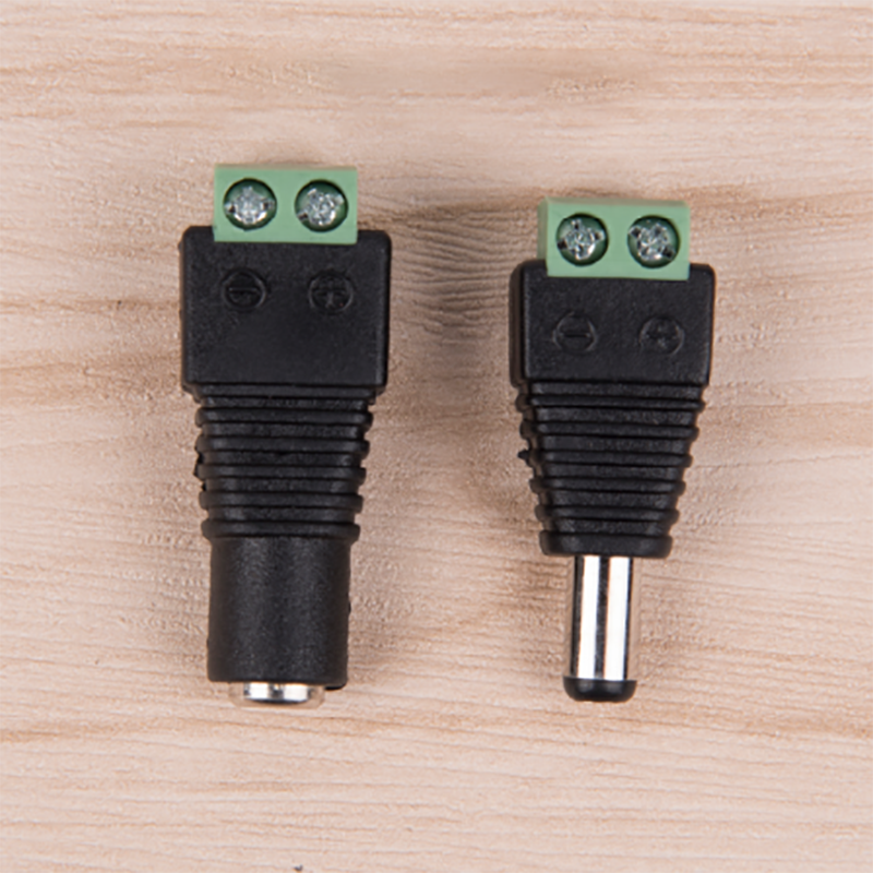DC Male Female Power Connector Cable Adapter Jack Plug CCTV Adapter ...