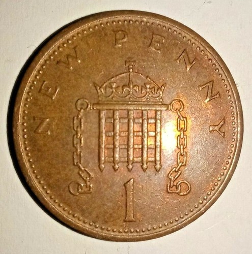 1980 UK NEW PENNY - QUEEN ELIZABETH II - GREAT BRITAIN PENCE ONE CENT ...