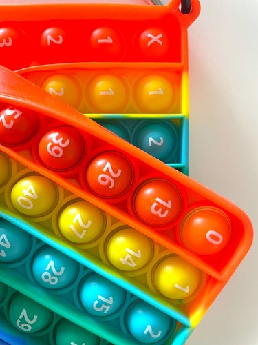 Pop It Double Sided, COUNT MULTIPLY Learn Add Subtract Toy Push Stress ...