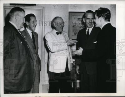 1944 Press Photo Nelson Rockefeller Grau San Martin & Dr Guillermo Belt ...