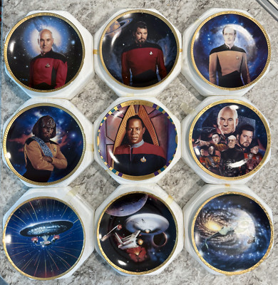 Set of 9 Star Trek Commemorative Plates (Hamilton Collection) | eBay
