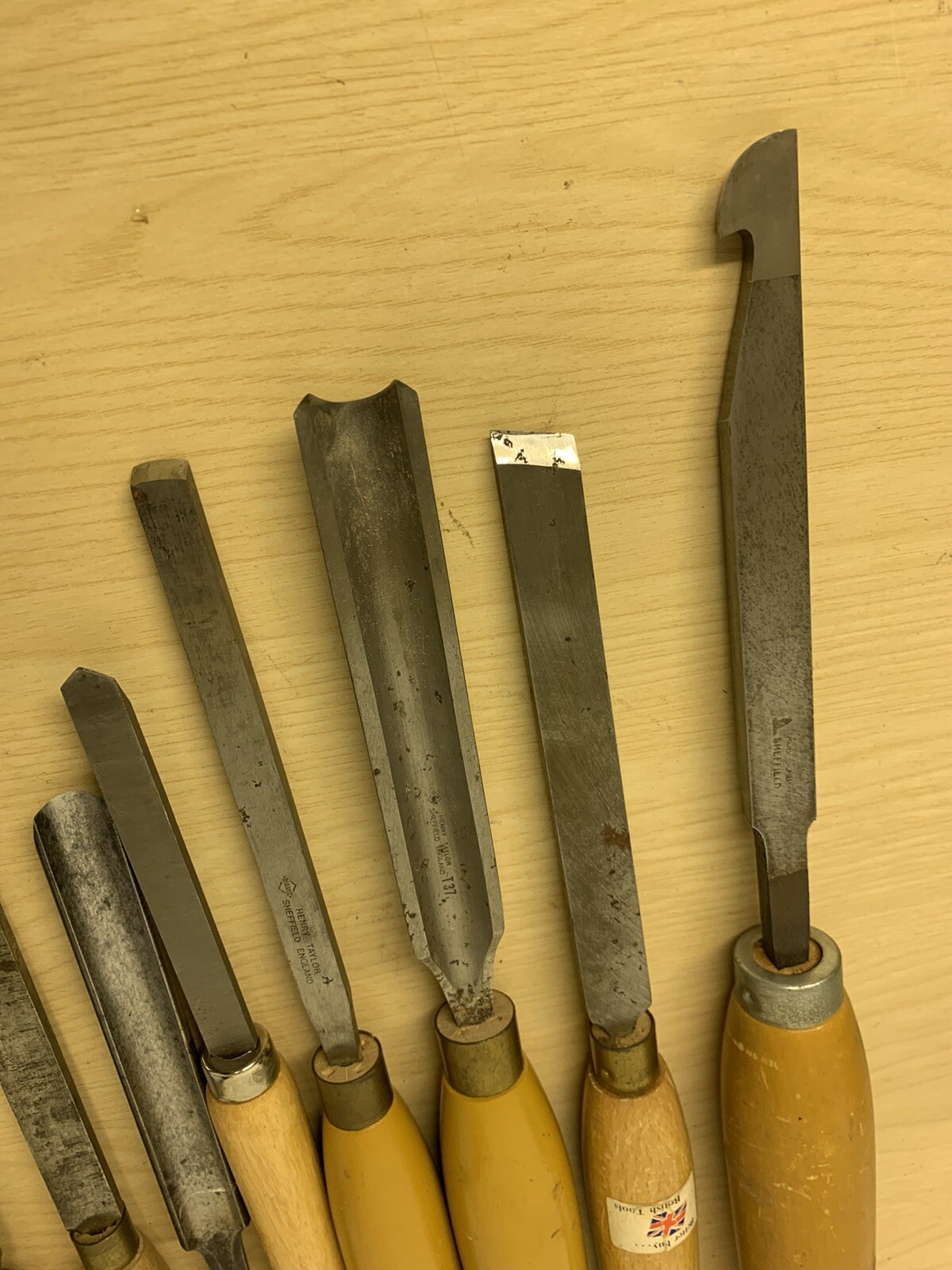 Wood turning chisels / diamic henry taylor / jot lot bundle / made in ...
