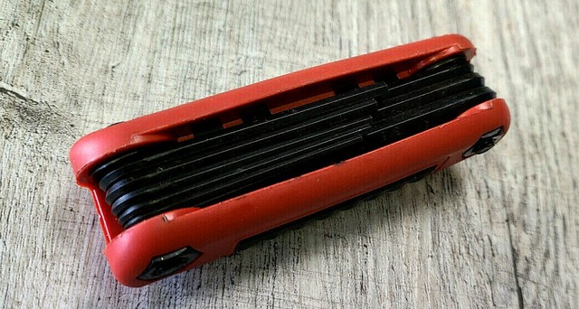 Snap-on AWEF9K Folding Standard Hex Allen Wrench Set Red Plastic Handle ...