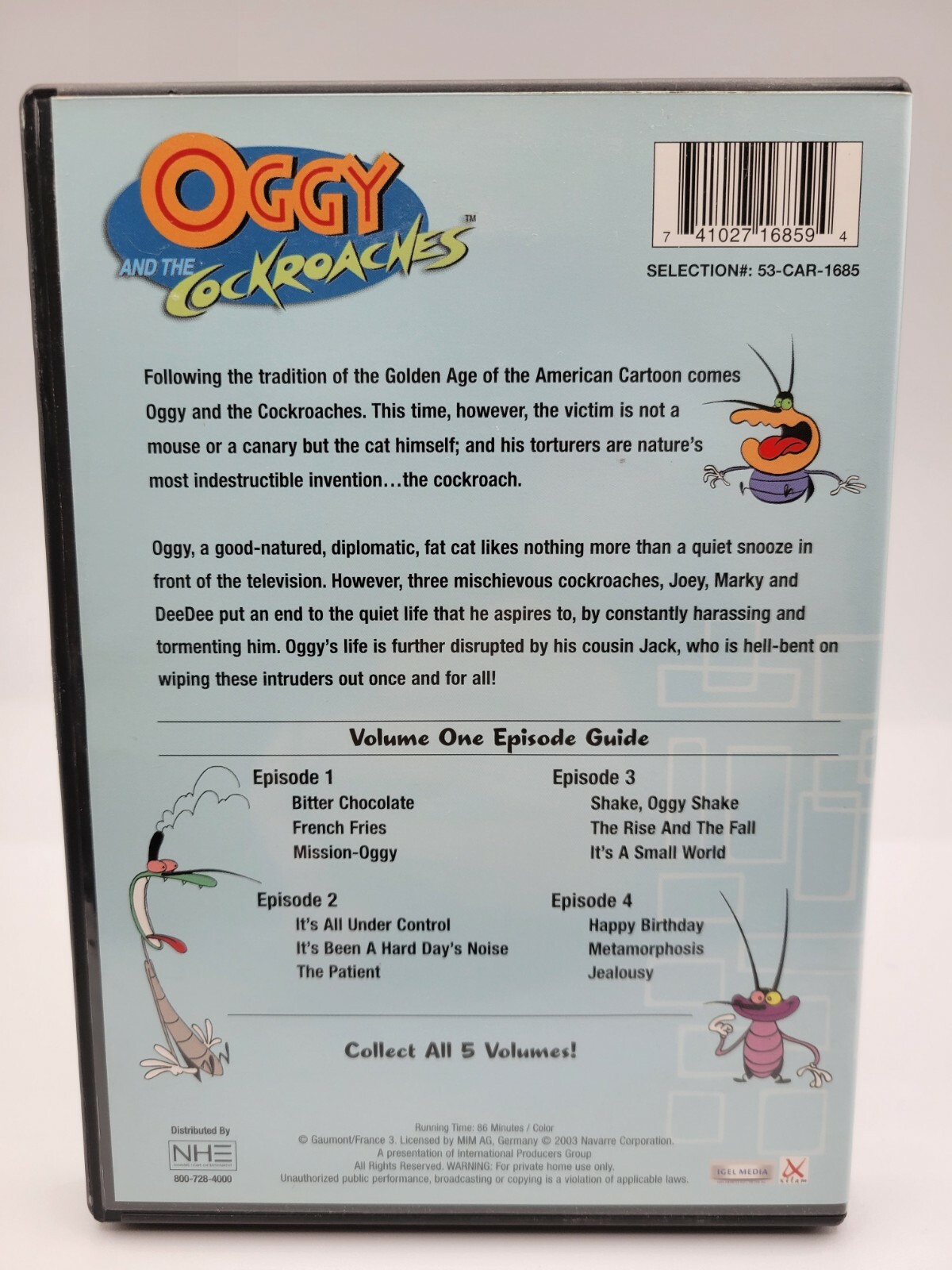 Oggy and the Cockroaches - Vol. 1 (DVD, 2003) for sale online | eBay
