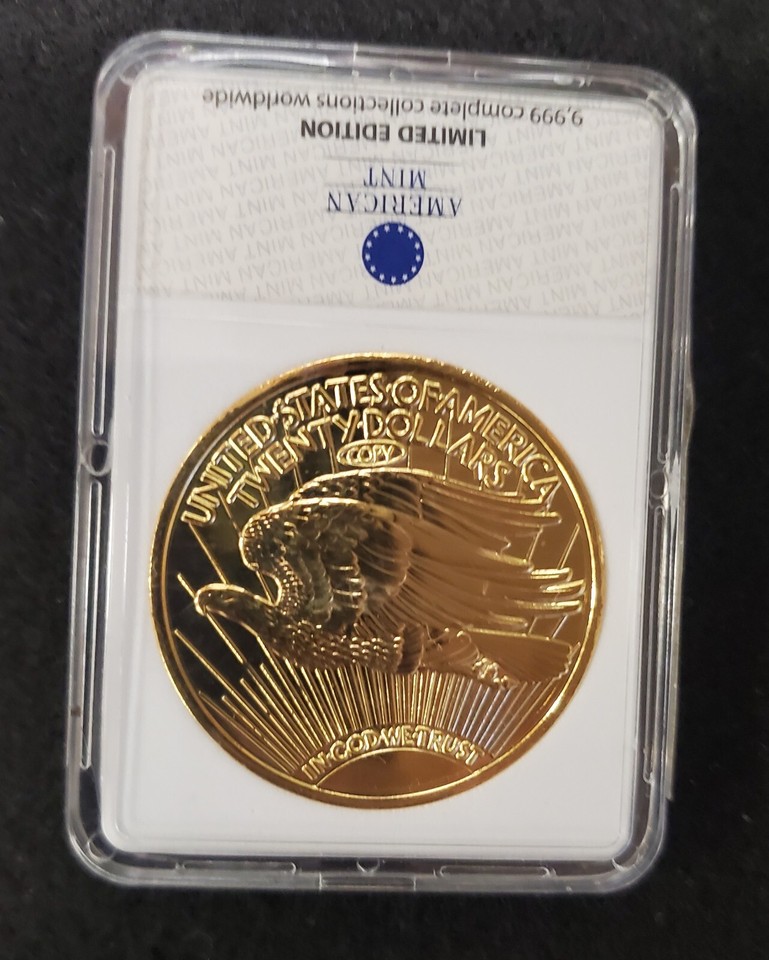 American Mint 1933 Gold Double Eagle Replica Coin PROOF 24k gold ...