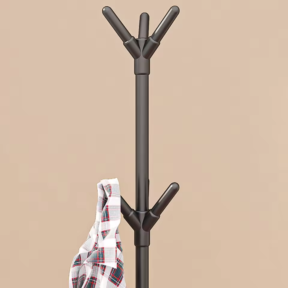 Coat Rack Stand Free Standing Tree Clothes Hanger Hat Coat Rack 8 Hooks ...