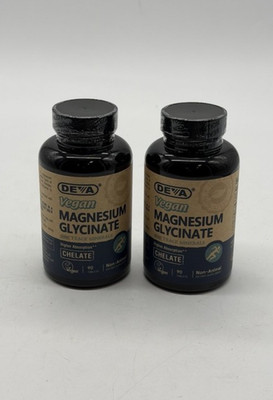 DEVA Vegan Magnesium Glycinate 300mg with Trace Minerals, 180 Tablets ...
