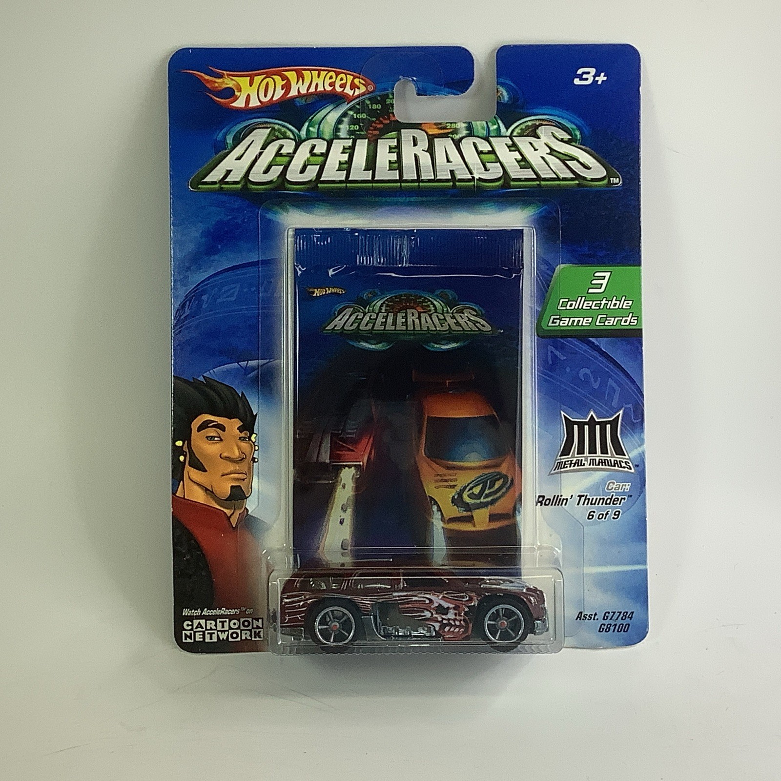 Hot Wheels AcceleRacers Metal Maniacs ROLLIN’ THUNDER Mattel #G8100