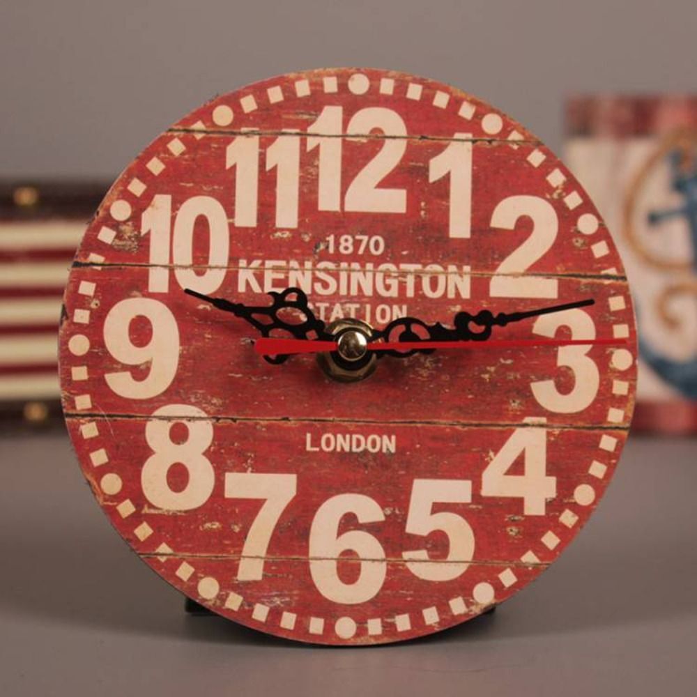 Round Shape Clock Covered by Paper Desk Clock New Wall Clock Living ...