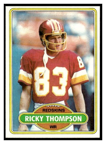 1980 Topps #64 Ricky Thompson Washington Redskins Excellent | eBay