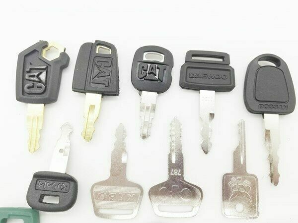 14 Heavy Equipment Key Set Construction Ignition Keys For CAT Volvo ...