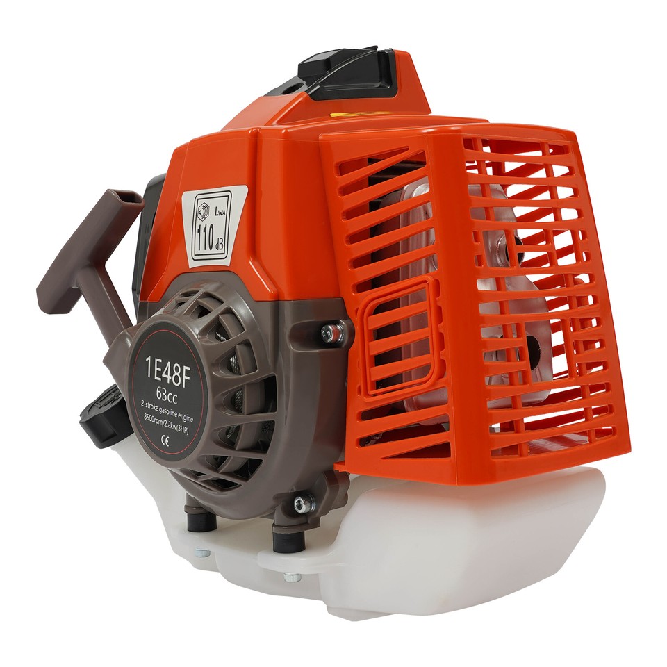 2 Strokes Petrol Motor Gasoline Engine 63CC Air-cooled Single-cylinder ...