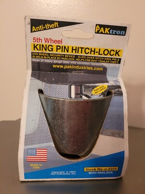 Paktron 10-2224 5th Wheel King Pin Hitch Lock New in Package w/ Padlock ...
