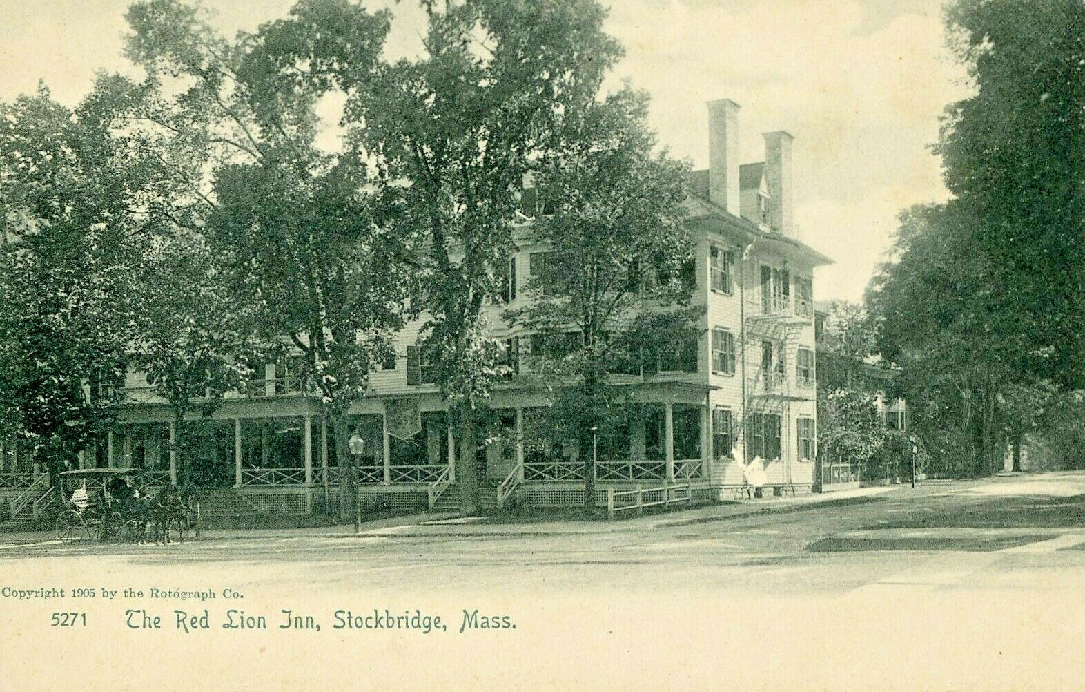 Postcard Antique View of The Red Lion Inn, Stockbridge, MA S1 | eBay
