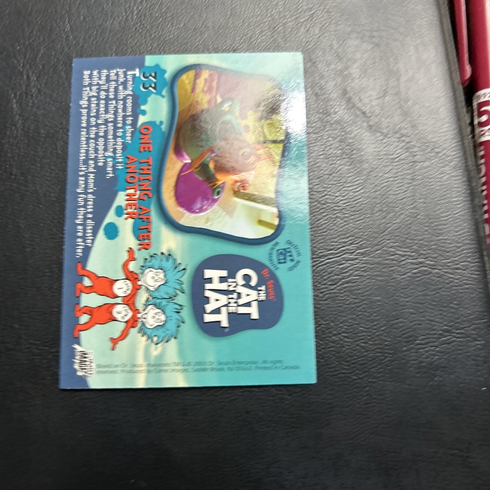 32a Dr. Seuss The Cat In The Hat Movie 2003 #33 Thing 1 & 2 | eBay