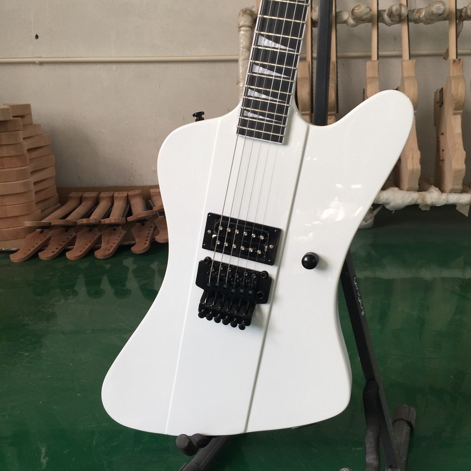 White Robin Crosby Firebird Electric Guitar Mahogany Body&Neck Floyd ...