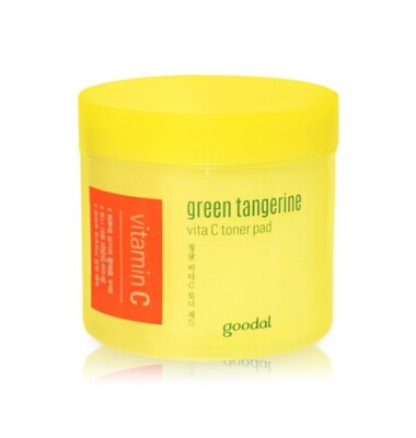 GOODAL Green Tangerine Vita C Toner Pad 70 Sheets VitaminC Brightening ...