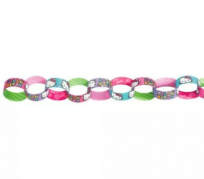 Hello Kitty Garland Chain Link Decoration Girl Birthday Party Game ...
