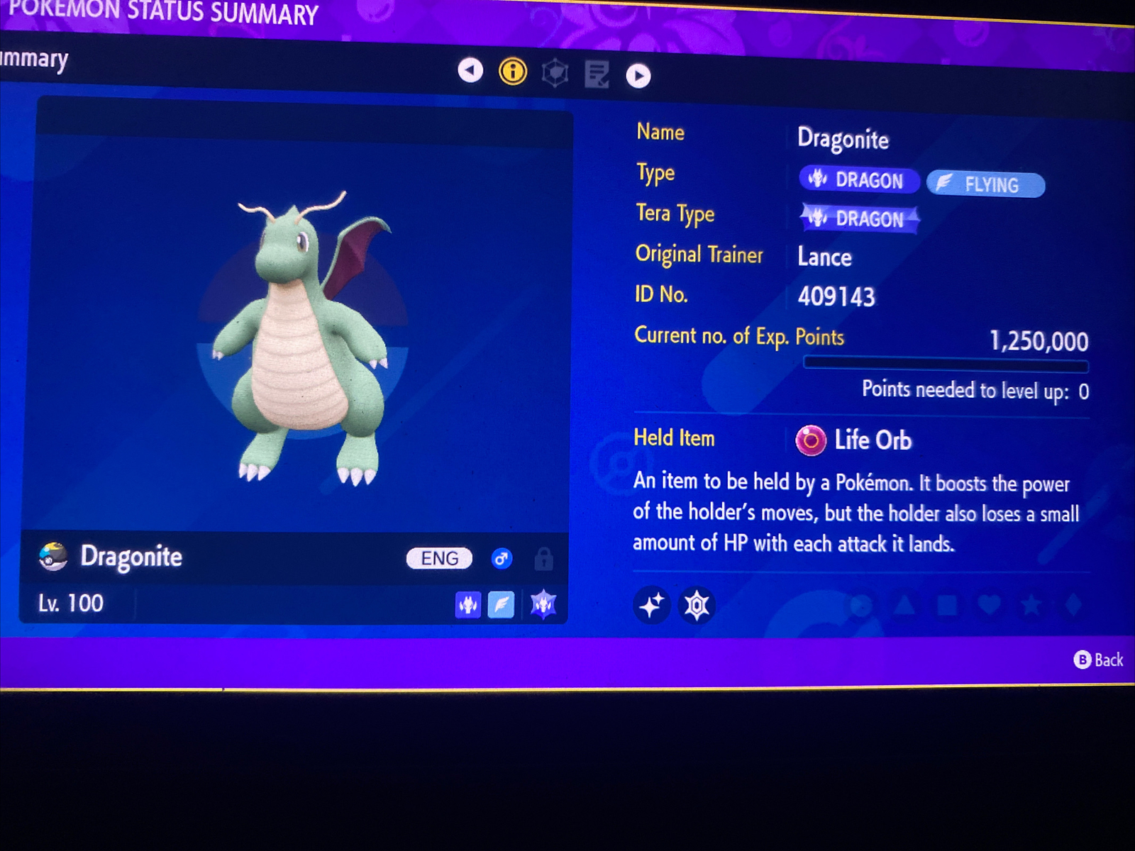 Buy Pokemon Scarlet And Violet Shiny Dragonite 6IV Battle Ready Fast ...