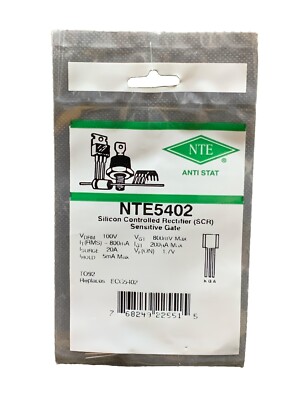 NTE5402 Silicon Controlled Rectifier (SCR) Sensitive Gate TO92 ECG5402 ...