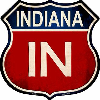 Indiana Metal Novelty Highway Shield HS-509 | eBay