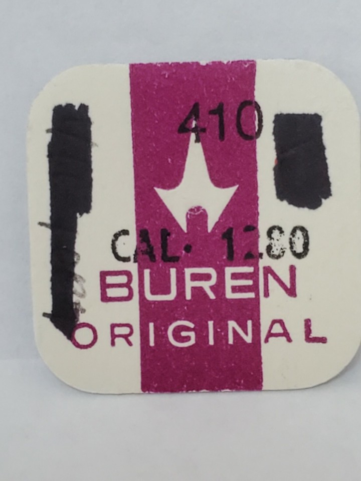 Buren 1280 81 82 #410 Winding Pinion ( Bulova 12EBA) Winding Watch part ...