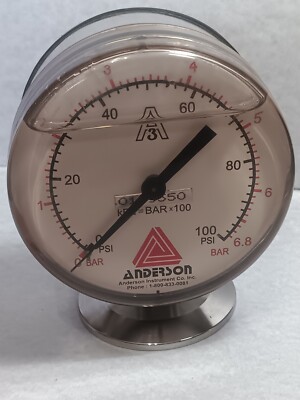 Steampunk Gauge Paperweight Liquid Filled Almost 2lbs. Anderson Gauge ...