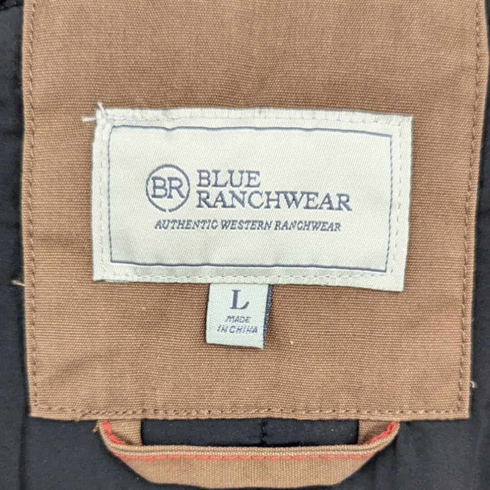 Blue Ranchwear Men's L Rugged Waxed Canvas Jacket Western Cowboy in ...