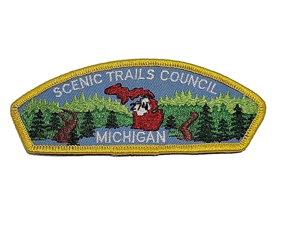 Early Scenic Trails Council Strip Flap CSP Michigan - 1392 | eBay