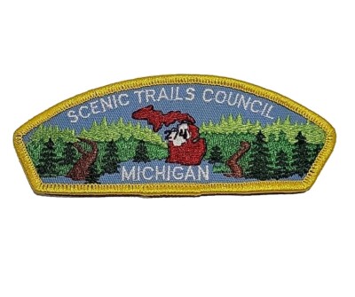Early Scenic Trails Council Strip Flap CSP Michigan - 1392 | eBay