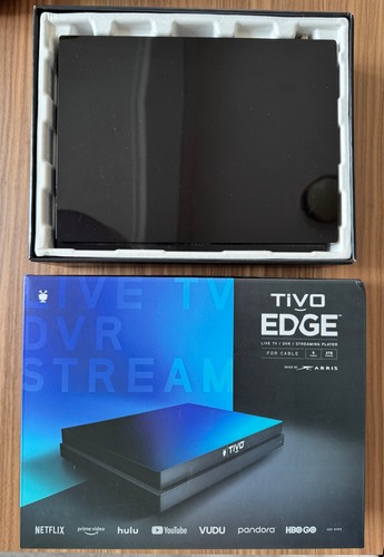 TIVO EDGE ~ LIFETIME SERVICE INCLUDED ~ 2TB Hard Drive ~ Extra Remote ...