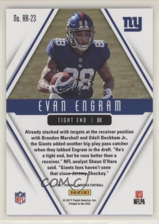 2017 Panini Phoenix Rookie Rising Blue 1/1 Evan Engram #RR-23 me5 | eBay
