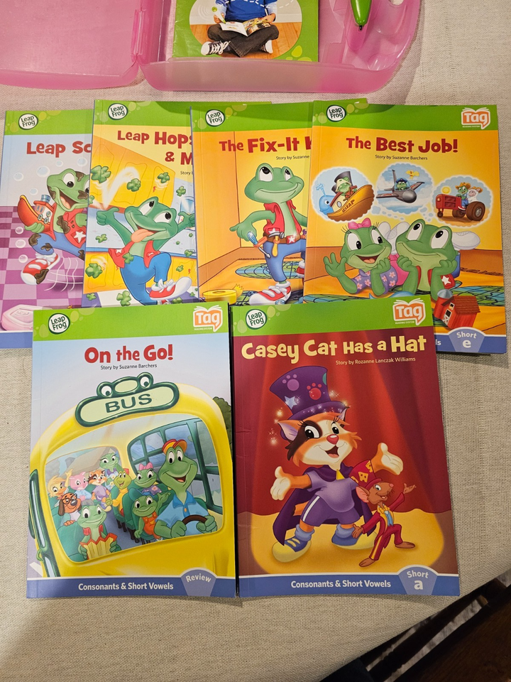 Leap Frog TAG Reading System, 6 Books, CD, and Case WORKS | eBay