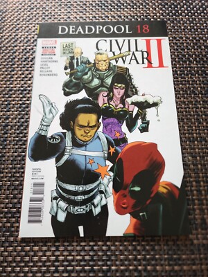 DEADPOOL #18 FIRST PRINT MARVEL COMICS (2016) CIVIL WAR 2 | eBay